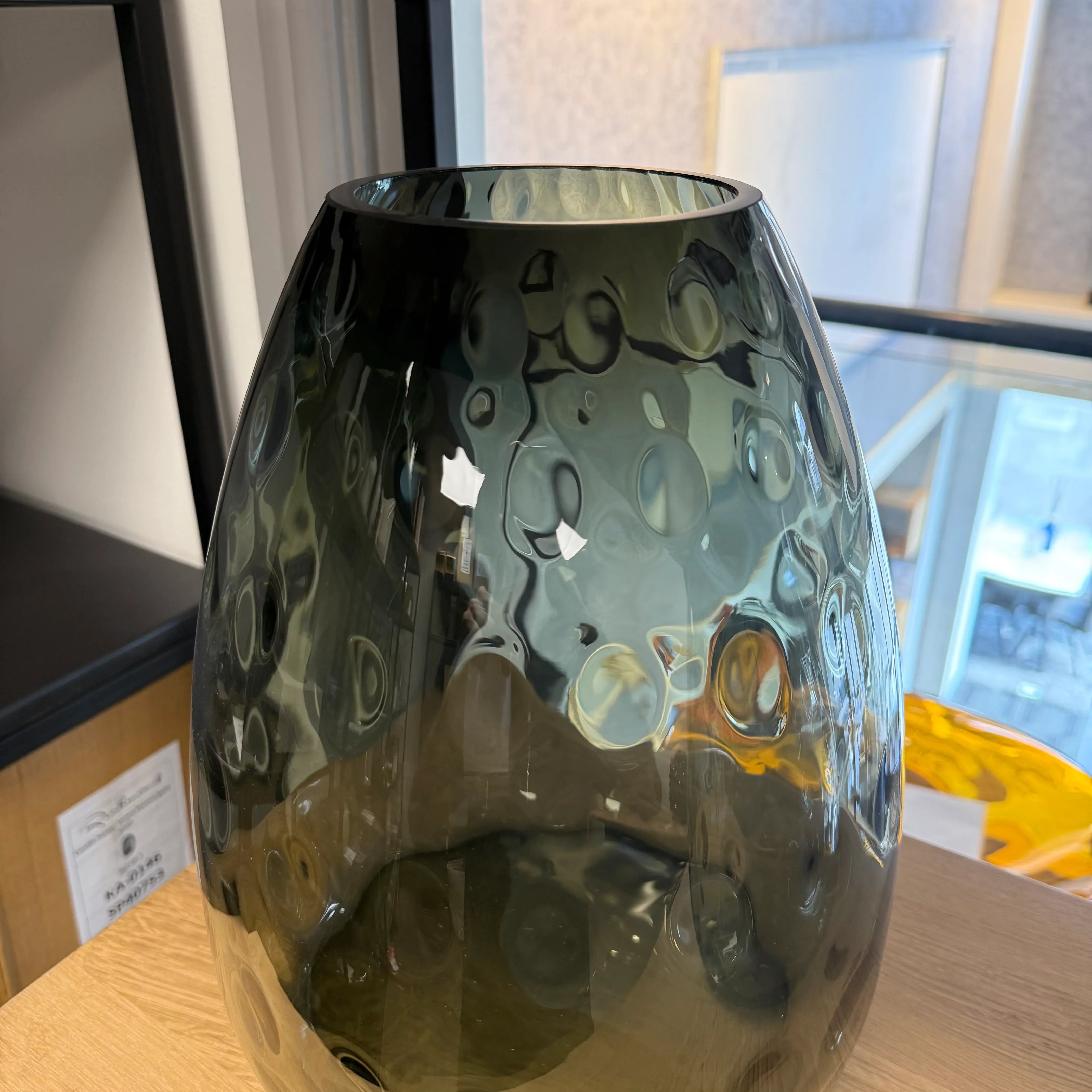 Smoke Dimpled Effect Vase - Ex Display 2 Only – Fellini Home