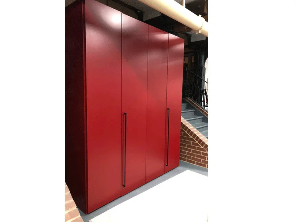 Jesse Plana Red Wardrobe 4 Door Ex-Display – Fellini Home